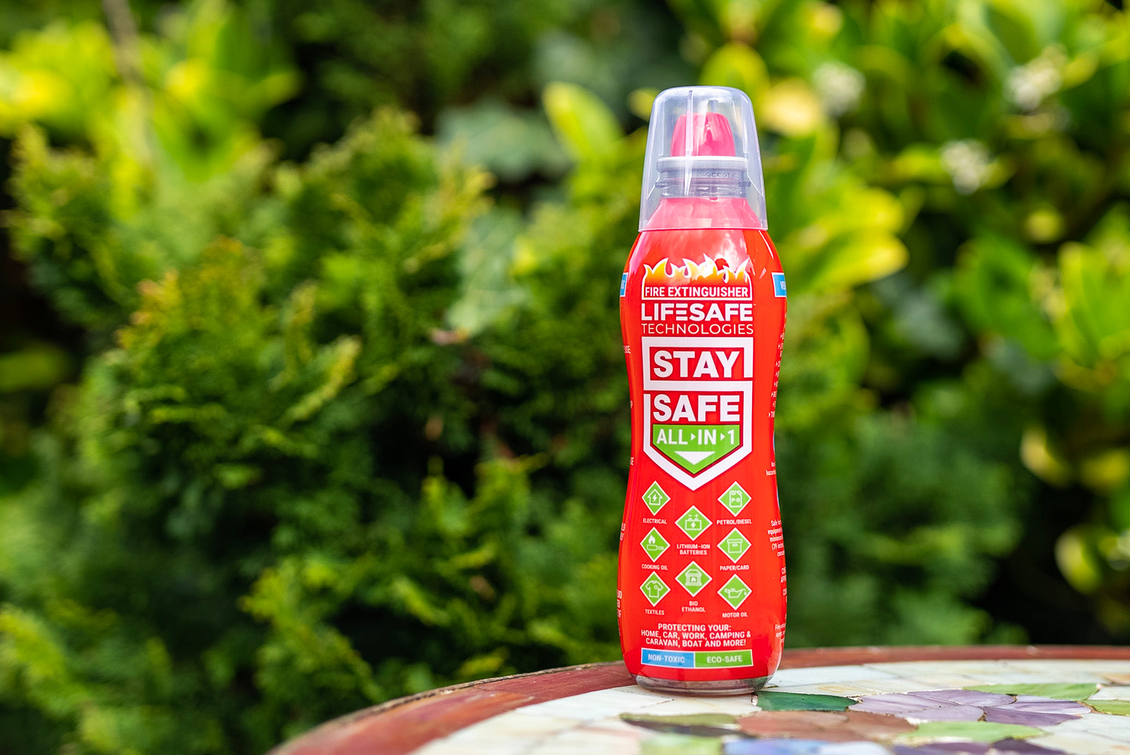 StaySafe All-in-1 Fire Extinguisher: Extinguish Multiple Types of Fire ...