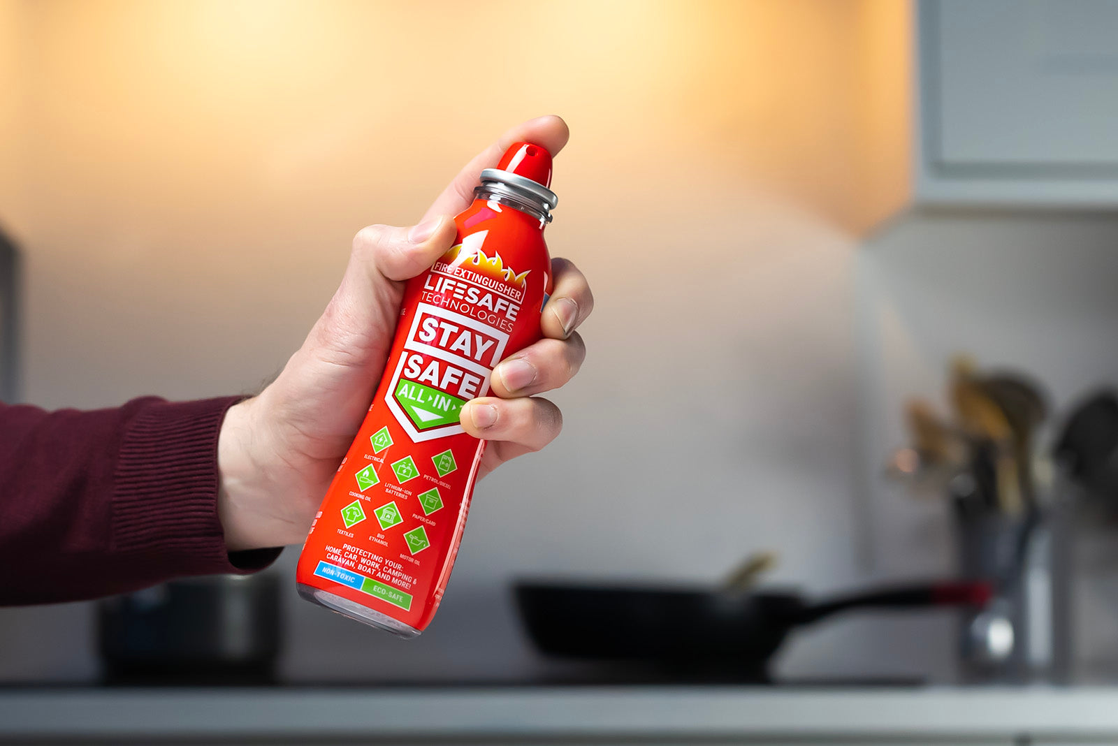 LifeSafe Technologies - The Stay Safe All-in-1 Fire Extinguisher