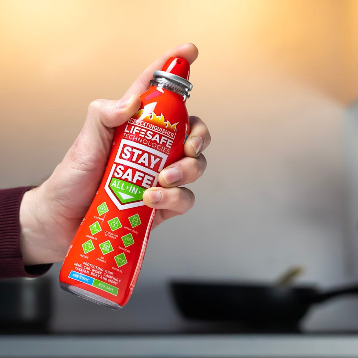 StaySafe All-in-1 Fire Extinguisher – LifeSafe Technologies